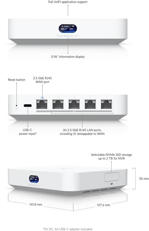 Ubiquiti Ucg Max Unifi Cloud Gateway Max Router Computer Alliance