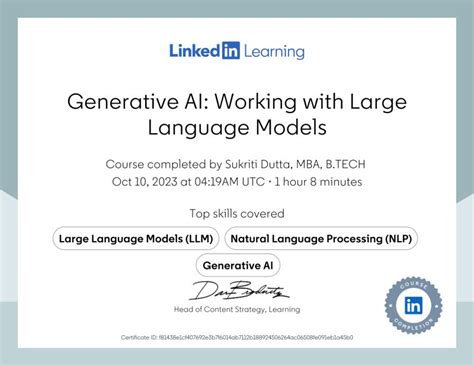 sukriti dutta mba b tech on linkedin certificate of completion