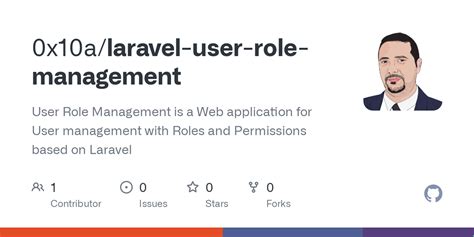 GitHub X A Laravel User Role Management User Role Management Is A Web Application For User