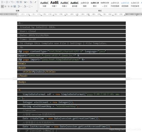 将idea源代码完美的复制到word中 Csdn博客