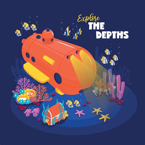 Diver Bathyscaphe Isometric Composition Vector Illustration 2950952 Vector Art At Vecteezy