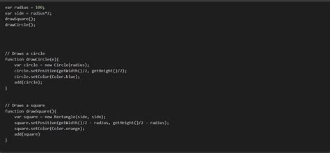 6 1 3 Circles In Squares Code Hs Javascript Repeatedly Draw A Circle Inside Of A Square And Then