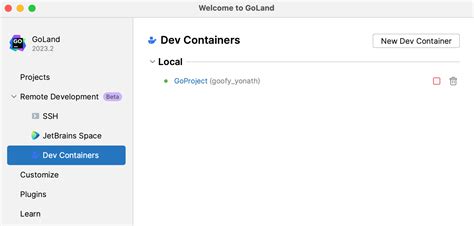 Dev Containers GoLand Documentation