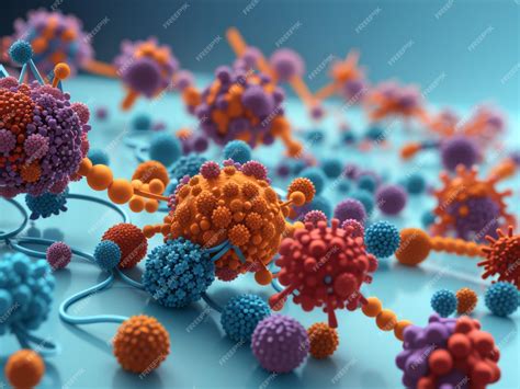 Premium Ai Image Decoding Antibodies 3d Visualization Of