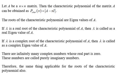 Answered Explain Pure Imaginary Eigenvalues Bartleby