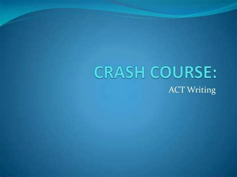 Ppt Crash Course Powerpoint Presentation Free Download Id 2651933