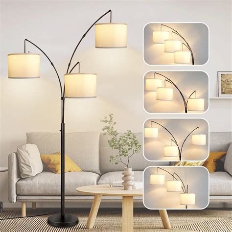 LINBAOHOME Dimmable Arc Floor Lamp Lights Tall Lamp For Living Room Modern Standing Lamps For