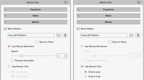 producing animation with template only