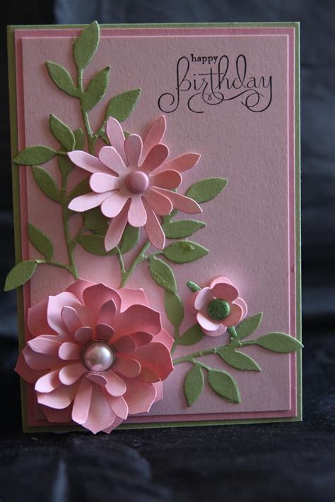 Flower Card Ideas For Handmade Cards Birthday Cards Diy Flowers