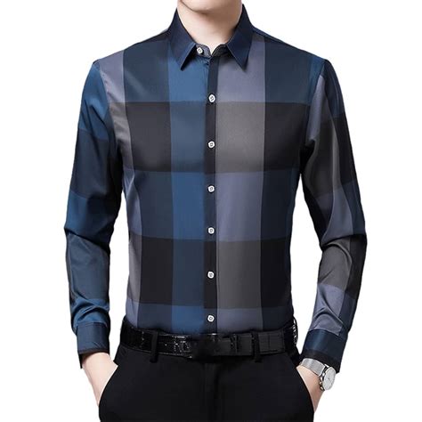 Camiseta A Cuadros Para Hombre
