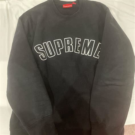 Supreme Sweatshirt Spellout Arc Logo Size Large Depop