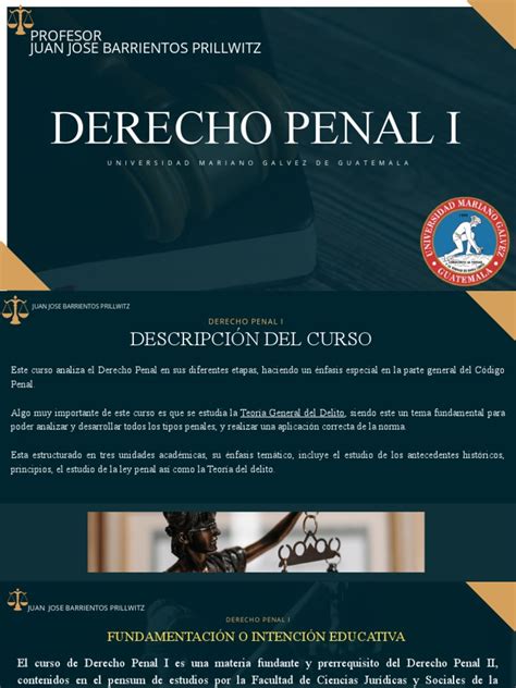 Presentación Derecho Penal I Pdf Derecho Penal Castigos