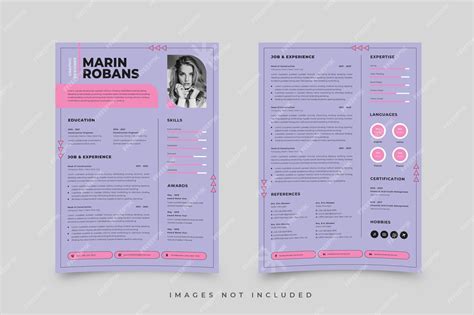 Premium Vector Clean Resume Template