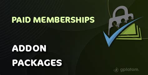 Paid Memberships Pro Addon Packages Gplatom