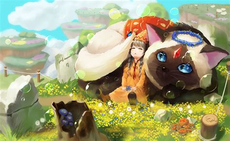 Chibi Neko Girl Wallpaper