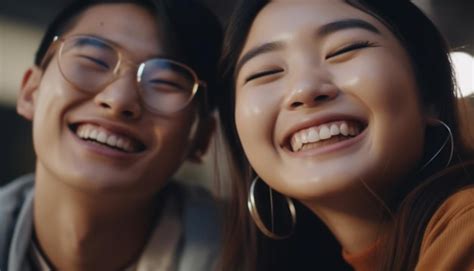 Two Young Women Bonding In A Candid Portrait Of Love Generated By Ai