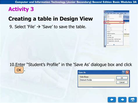 PPT Activity Creating A Table In Design View PowerPoint Presentation ID
