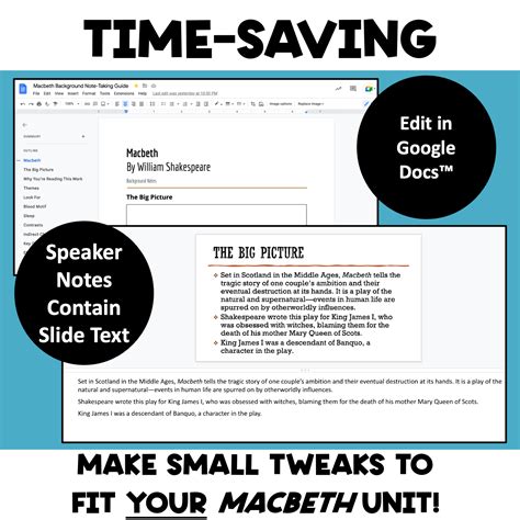 Macbeth And Tragedy Introduction Background Notes Slideshow And Note Taking Guide Made By Teachers