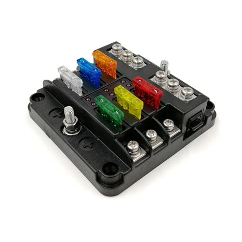 Factory Directly 6 Circuit Automotive Fuse Block With Negative Bus