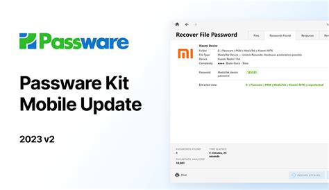 Passware Kit Mobile 2023 V2 Now Available Cdfs Digital Forensic Products Training And Services