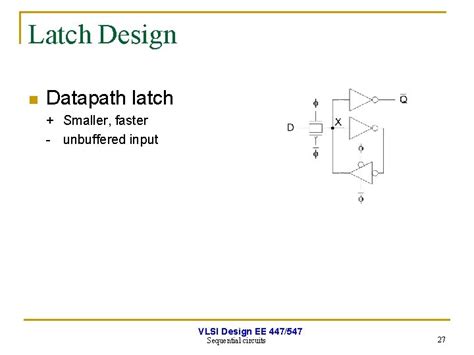 Ee 447547 Vlsi Design Lecture 9 Sequential Circuits