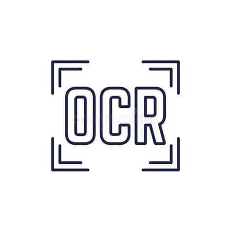 Ocr Icon Optical Character Recognition Line Vector Stock Vector Illustration Of Software Icon