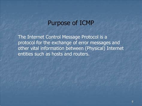 Ppt Internet Control Message Protocol Icmp Powerpoint Presentation Id