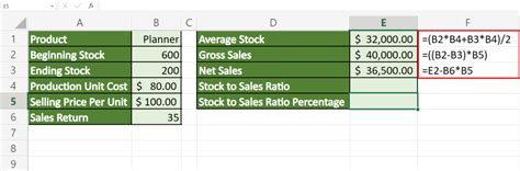How To Calculate Stock To Sales Ratio In Excel Sheetaki