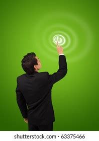 Business Man Pressing On Off Button Stock Photo 63375466 Shutterstock