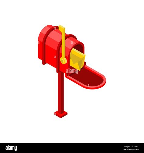Red Mailbox Mail Icon Stock Vector Images Alamy