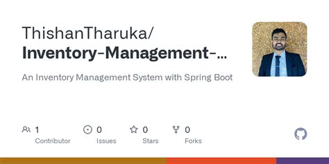 Github Thishantharukainventory Management Web Application An