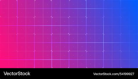 Digital Technology Line Grid Background Hud Vector Image