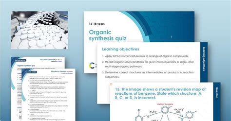 Organic Synthesis Quiz 1618 Years Resource Rsc Education