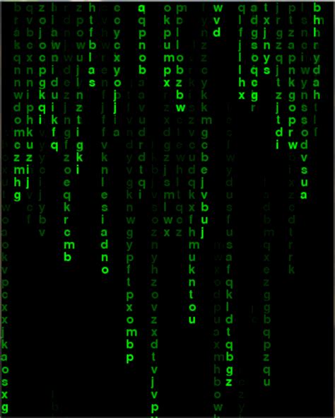 实现《黑客帝国》里的代码雨,这个方法超简单 实现《黑客帝国》里的代码雨,这个方法超简单