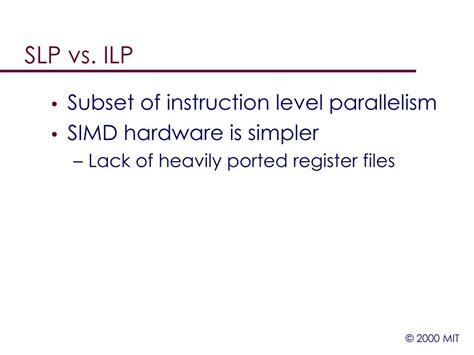 Ppt Exploiting Superword Level Parallelism With Multimedia