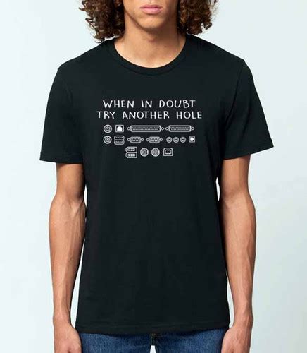 Try Another Hole Pc Ports Pc Gaming Funny Geek Mens Fit T