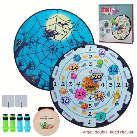 Pc Round Double Sided Dart Target Creative Halloween Pattern Dartboard Birthday Gift Today S
