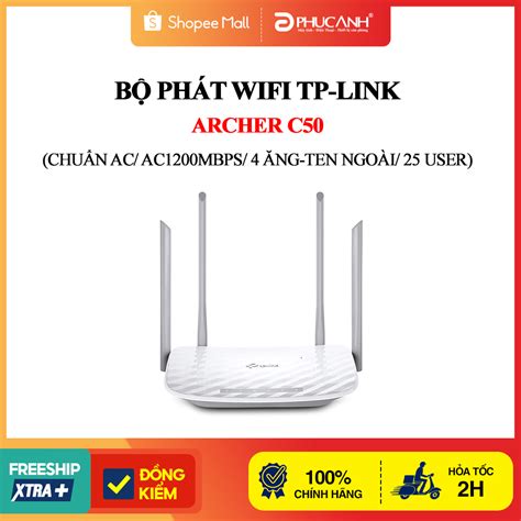 Tp Link Archer C Wifi Router AC Standard AC Mbps External Antennas Users Shopee