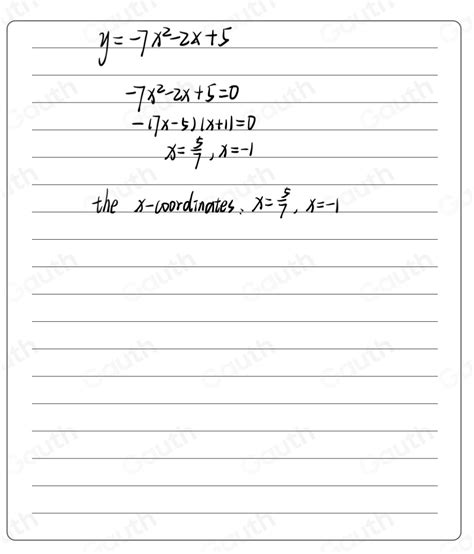 solved find the x coordinates of the points where the graph crosses