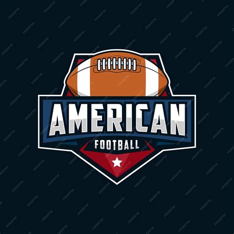Logo Et Badge De Sport De Football Américain Illustration Vectorielle Du Logo De Football
