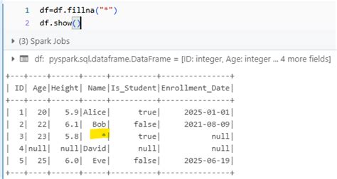 Handling Missing Data In Pyspark Using Fillna