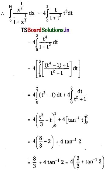 Ts Inter 2nd Year Maths 2b Definite Integrals Important Questions Ts Board Solutions