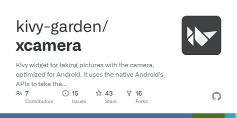 Github Kivy Gardenxcamera Kivy Widget For Taking Pictures With The