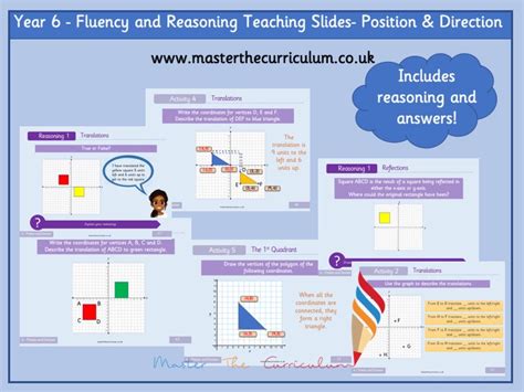 Year 6 Editable Position And Direction Reasoning And Fluency Slides White Rose Style