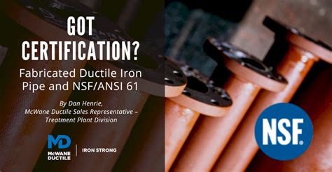 Got Certification Fabricated Ductile Iron Pipe And Nsfansi 61