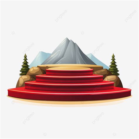 레드 카펫 벡터 일러스트와 함께 연단 트리뷴 지휘대 호민관 빨간색 Png 일러스트 및 이미지 에 대한 무료 다운로드 Pngtree