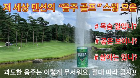 술취한 골프스윙 저 세상 텐션 시리즈제6탄 알콜 음주 골프 스윙 모음 추태도 이런 추태가 없어요 여러분은 이러지 마세요~~ Youtube