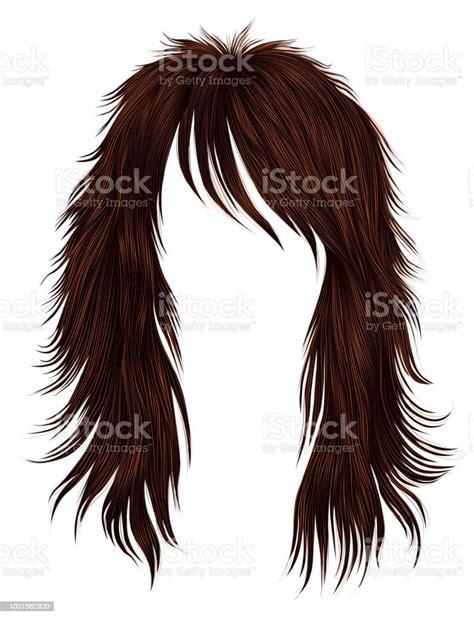 유행 여자 긴 머리 레드 색상입니다 뷰티 패션입니다 현실적인 3d 갈색 머리에 대한 스톡 벡터 아트 및 기타 이미지 갈색 머리 털 0명 Istock