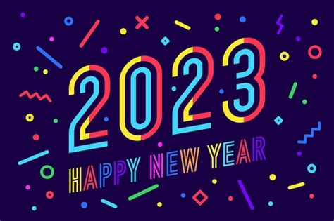 Premium Vector 2023 Happy New Year