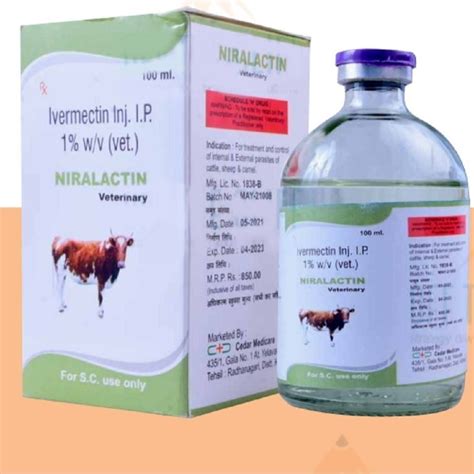 Niralactin Ivermectin Injection At Rs 250box Ivermectin Injection Bp